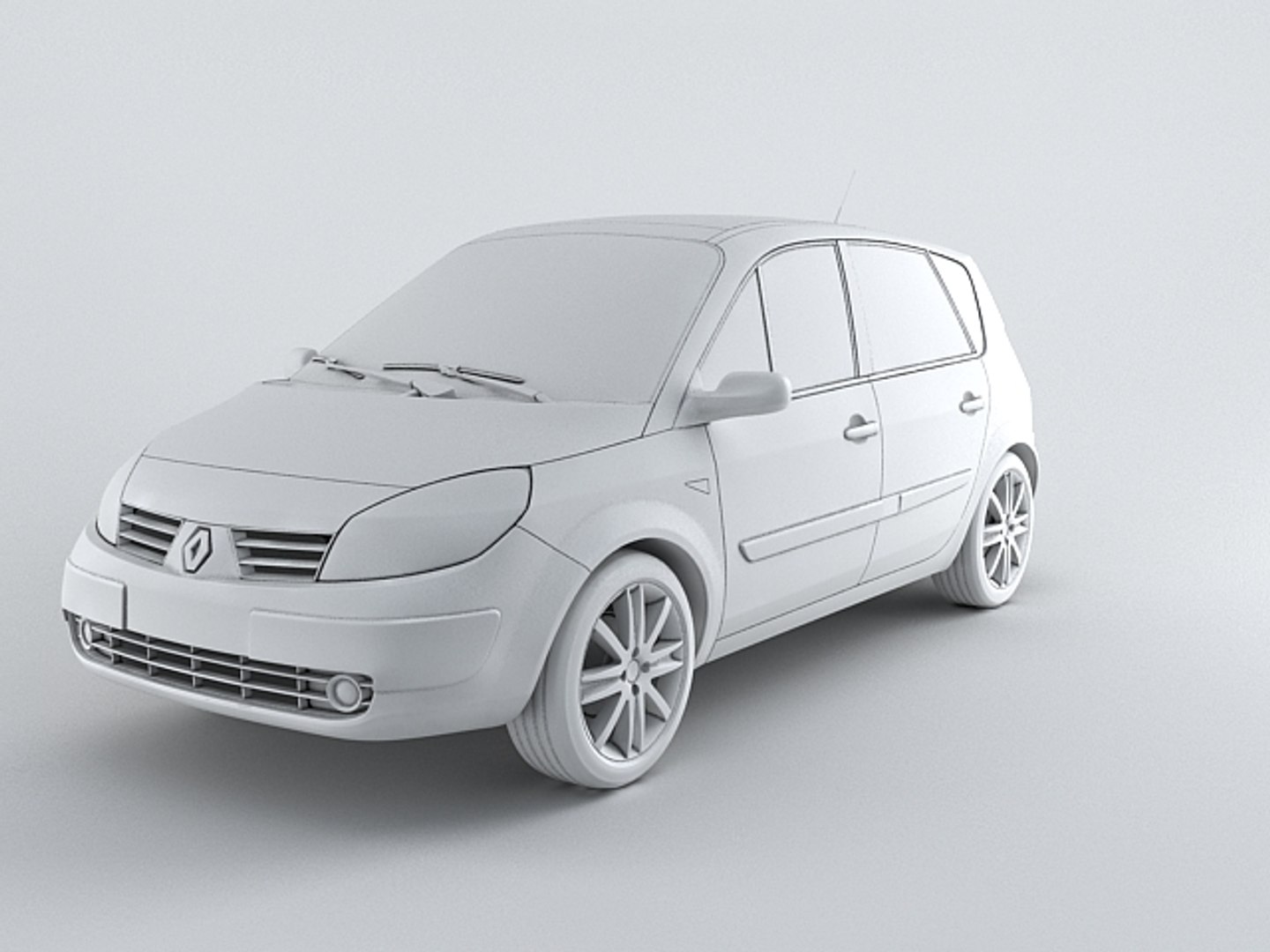 Renault Scenic Car 3d Fbx