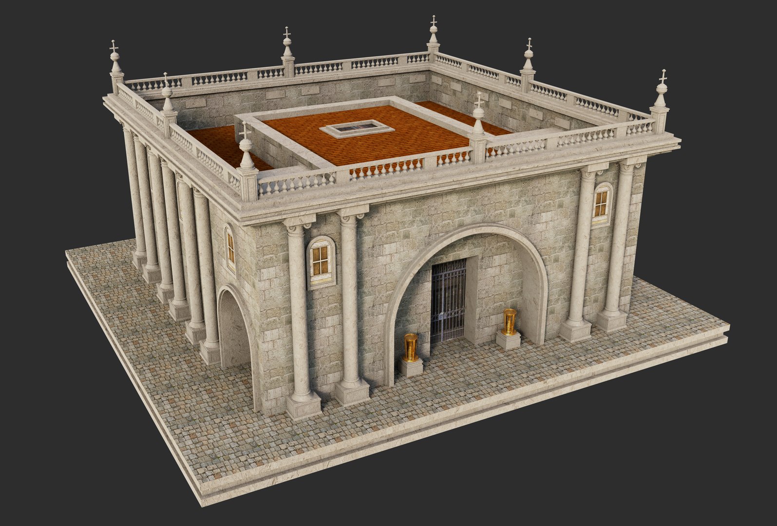 Free Ancient Building Temple 3D - TurboSquid 2351367