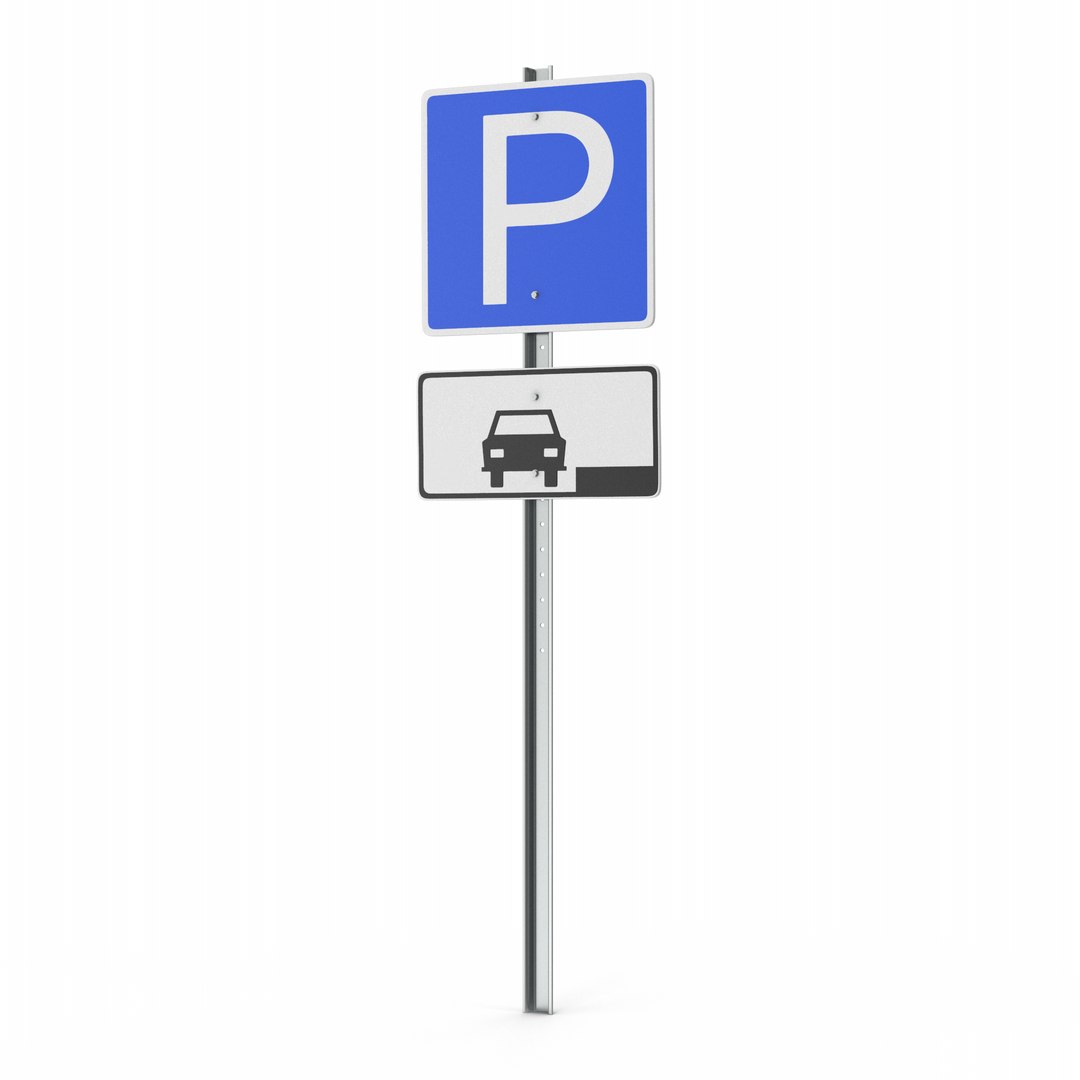 Parking Road Signs Collection 3D Model - TurboSquid 2082430