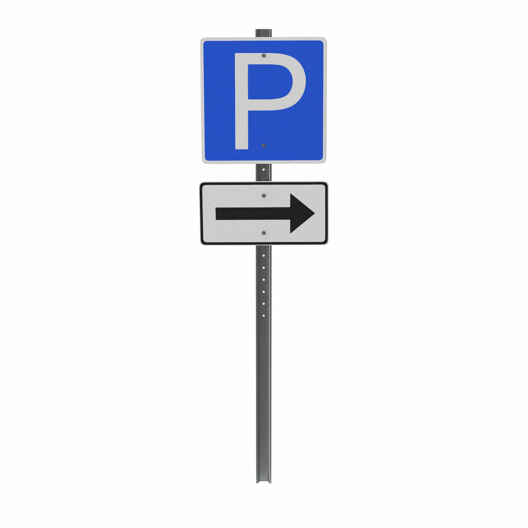 Parking Road Signs Collection 3D Model - TurboSquid 2082430