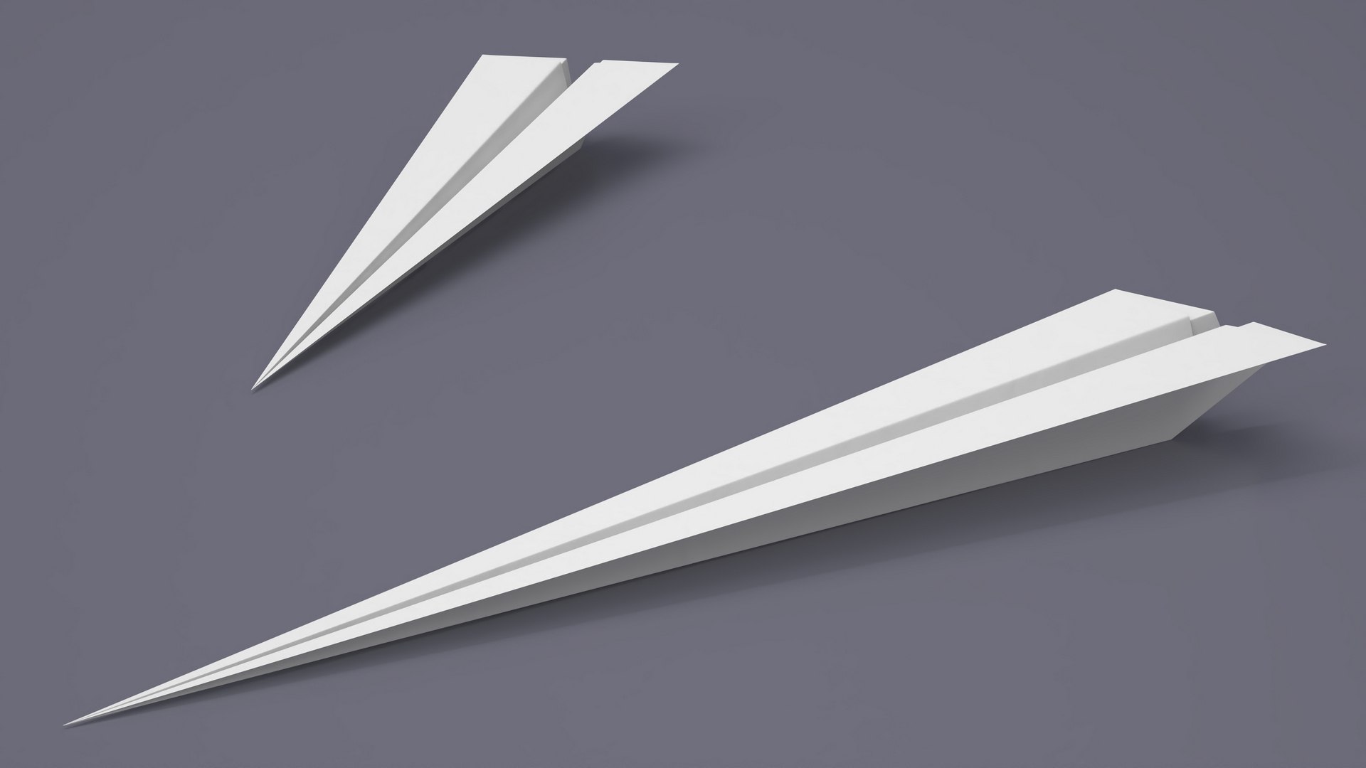 3D Origami Paper Plane Model - TurboSquid 2282711