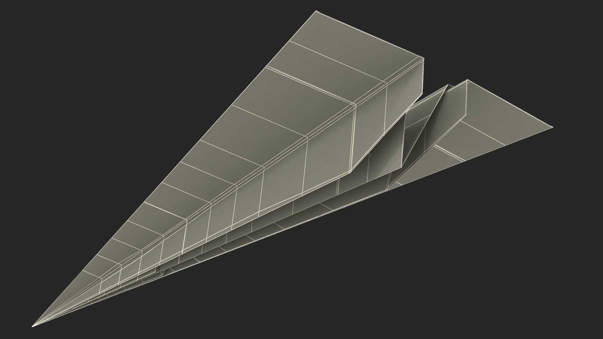3D Origami Paper Plane Model - TurboSquid 2282711