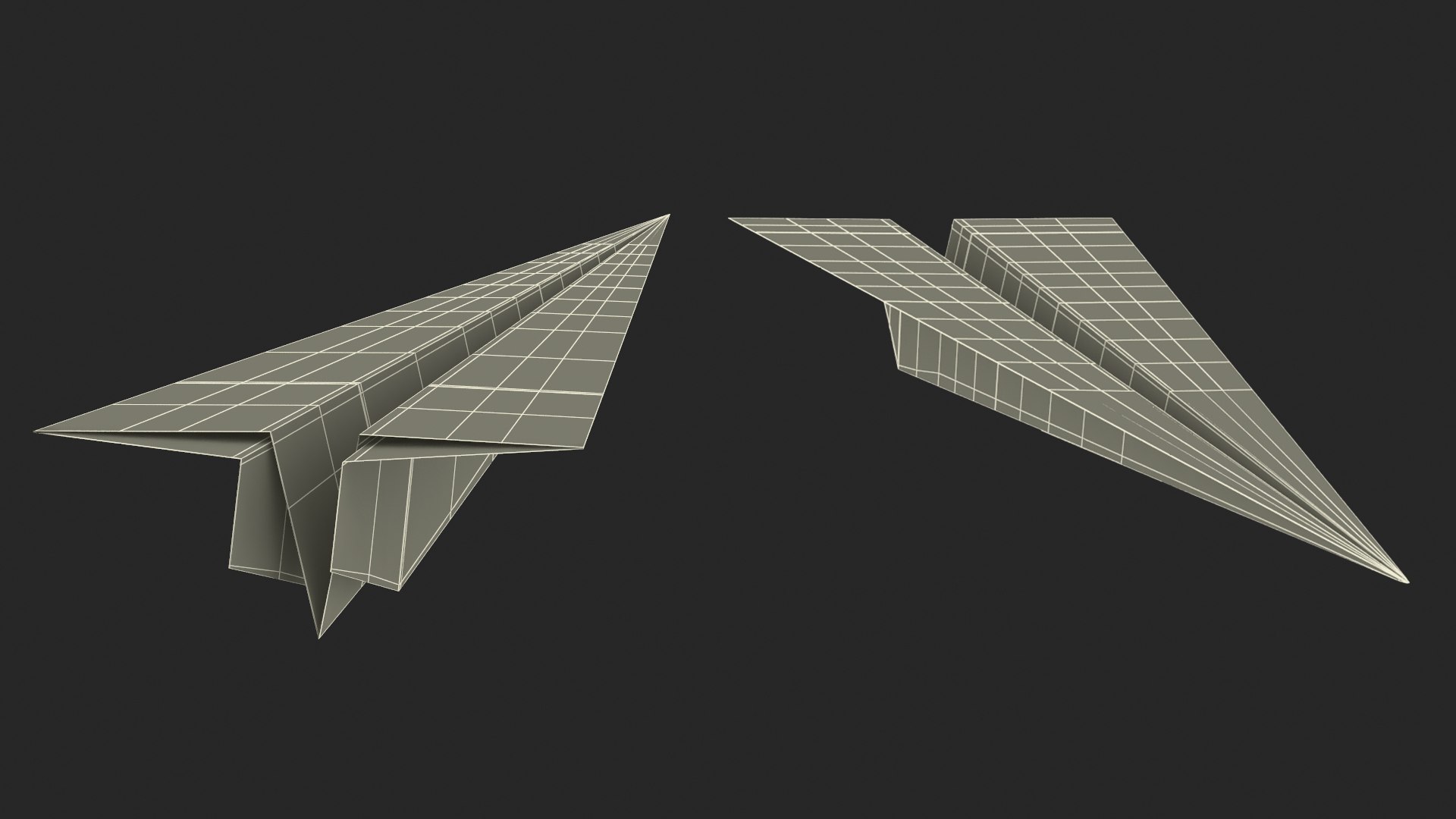 3D Origami Paper Plane Model - TurboSquid 2282711