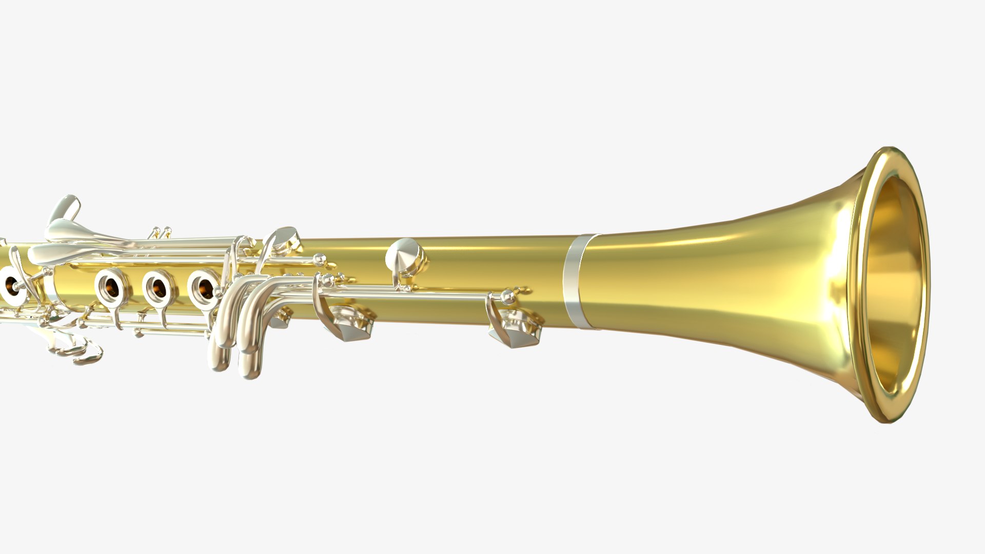 Brass Clarinet 3D Model - TurboSquid 2261186