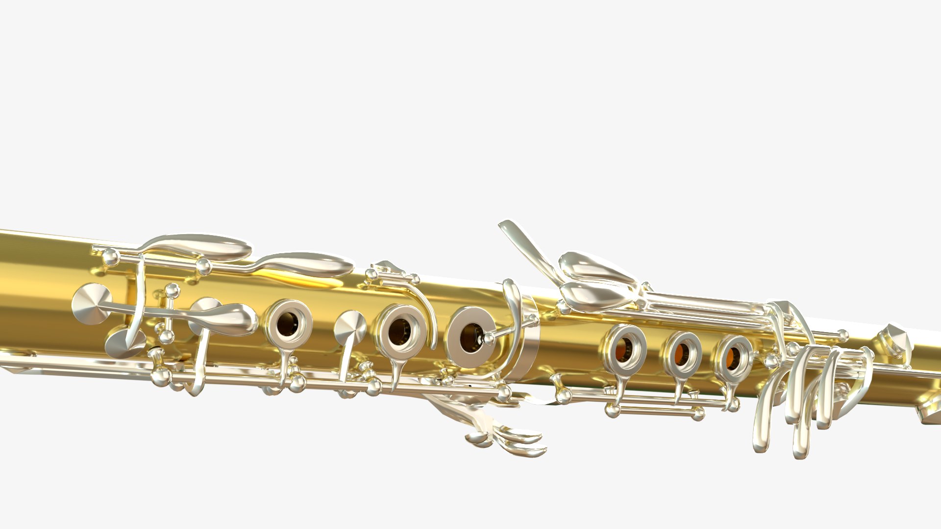 Brass Clarinet 3D Model - TurboSquid 2261186