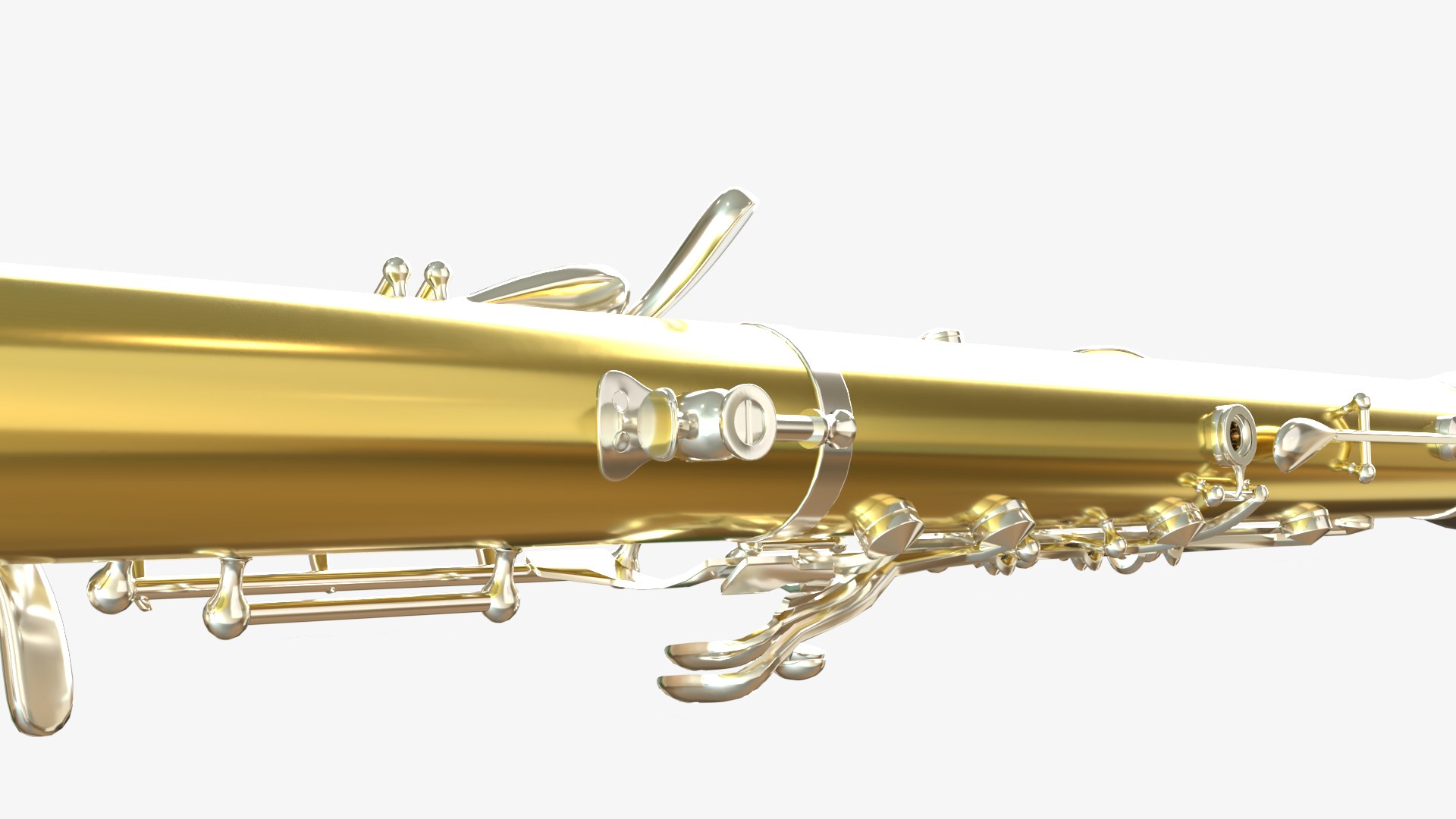 Brass Clarinet 3D Model - TurboSquid 2261186