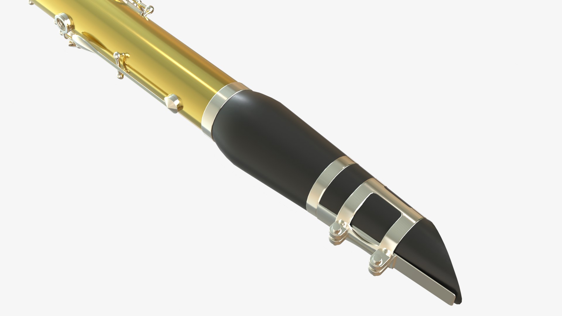 Brass Clarinet 3D Model - TurboSquid 2261186