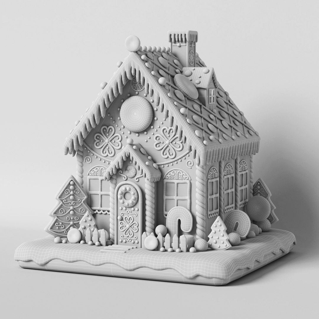Gingerbread House 3D Model 3D - TurboSquid 2315827