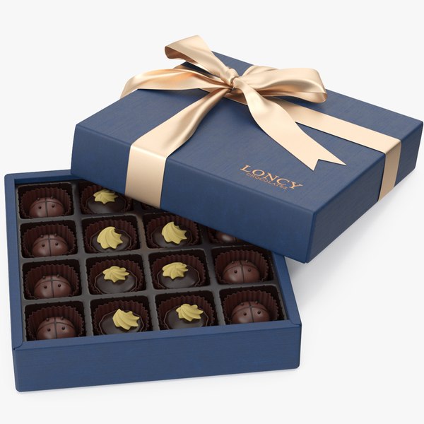 modelo 3d Caja de bombones Loncy abierta - TurboSquid 2051017
