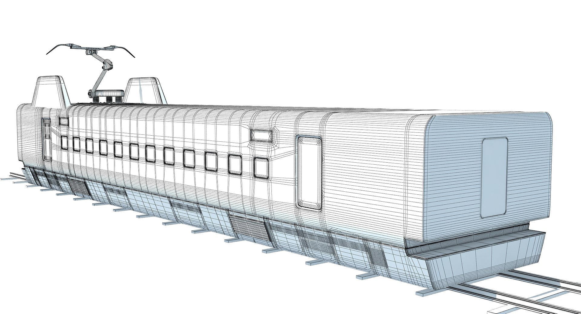 Speed Train Passenger Car Model - TurboSquid 1170450