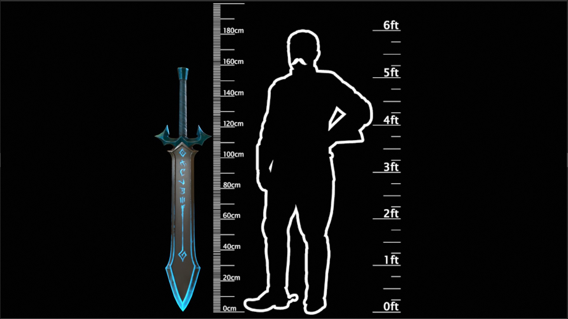 3D Runic greatsword - TurboSquid 2178851