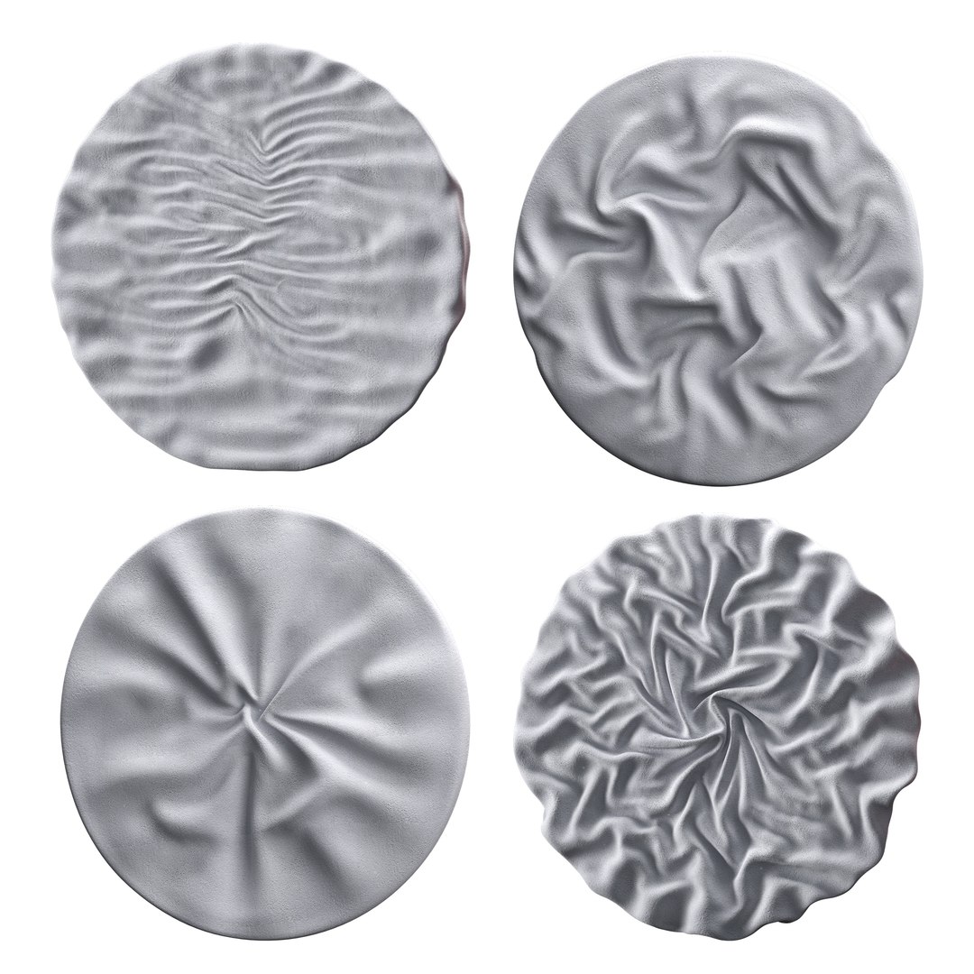 Round Relief Panel Set 3 3D Model - TurboSquid 2287114
