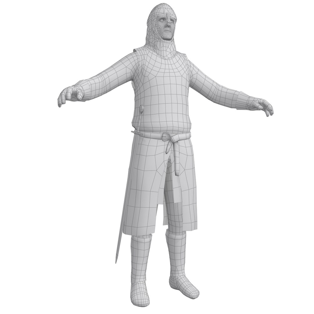 Medieval Knight 3d Model