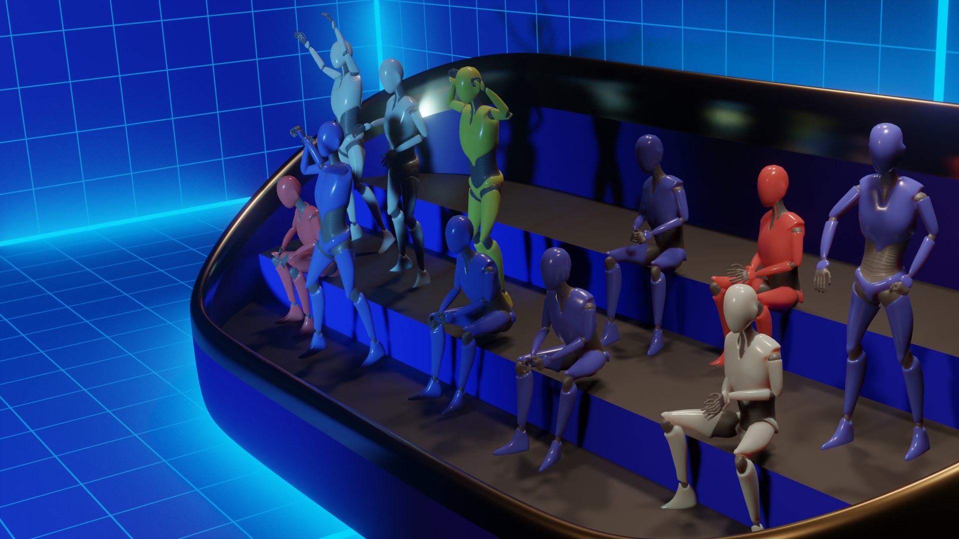 Spectators animations - Motion Cast02 Vol1 3D - TurboSquid 1842071