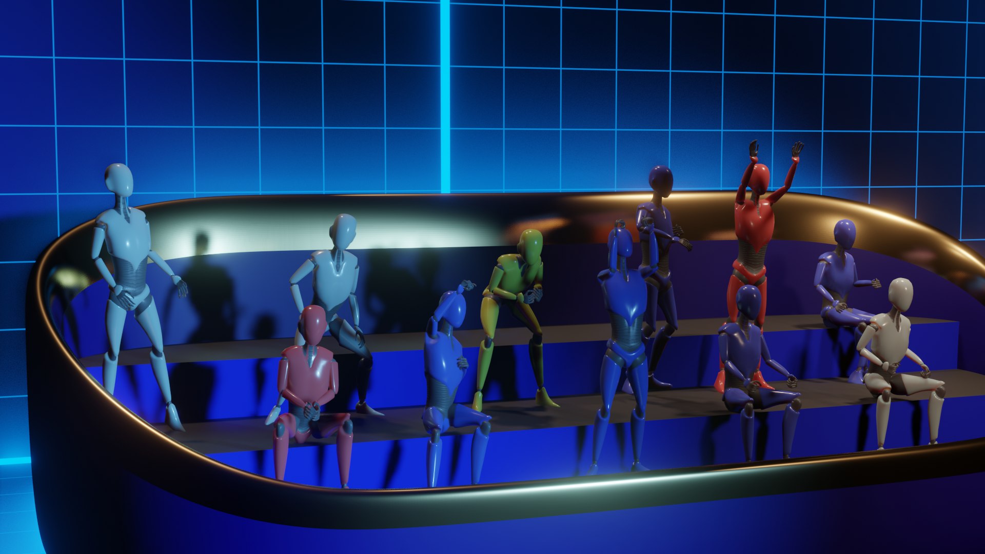 Spectators animations - Motion Cast02 Vol1 3D - TurboSquid 1842071