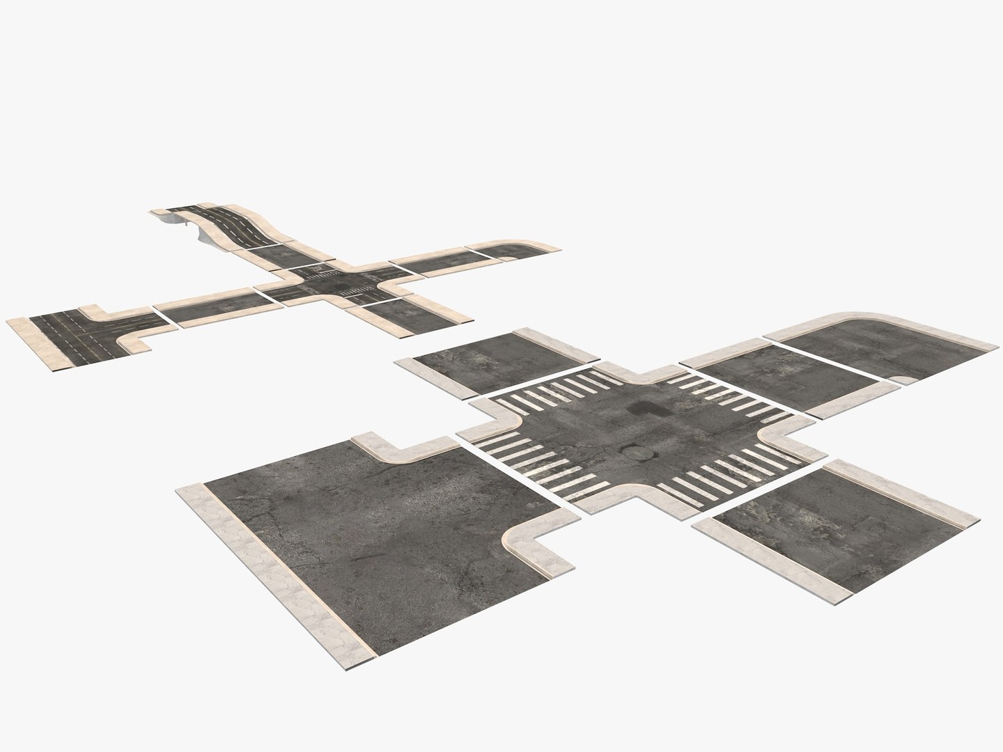 Road Street Collection 2 3D - TurboSquid 2106205