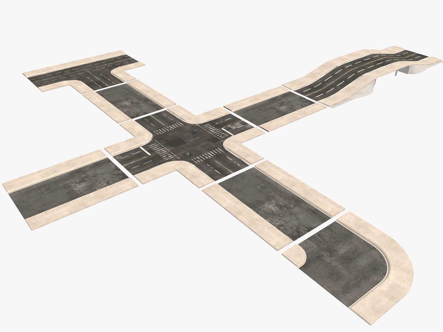 Road Street Collection 2 3D - TurboSquid 2106205