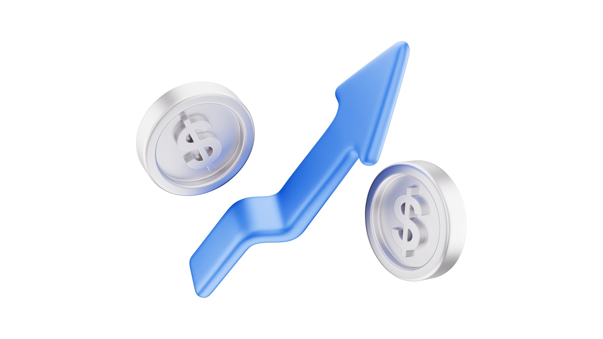 Coin Dollar Up Down Arrow Icon Mini Pack 3D Model - TurboSquid 2502704