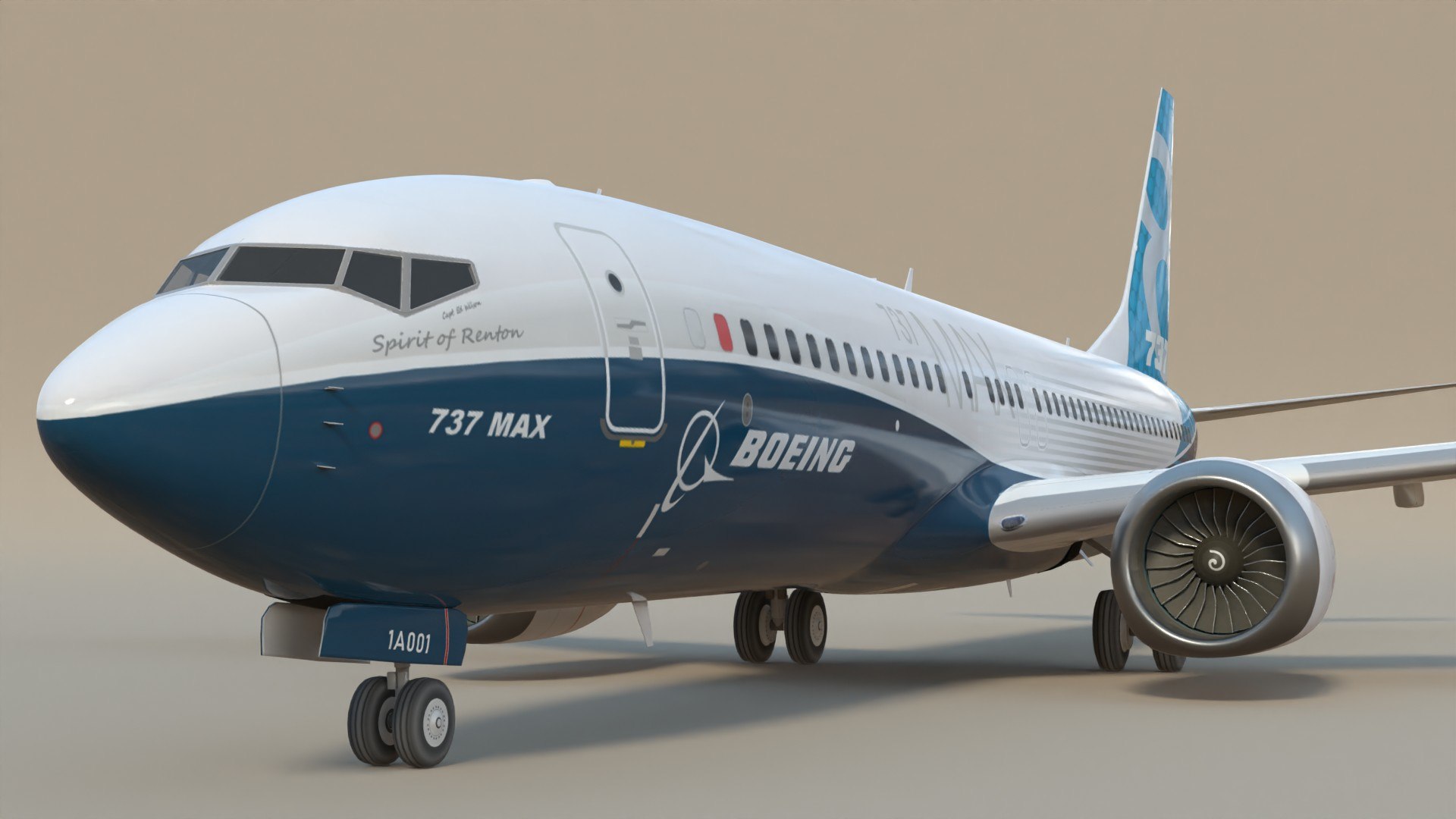 3D Model B738 MAX CH SC - TurboSquid 2230359