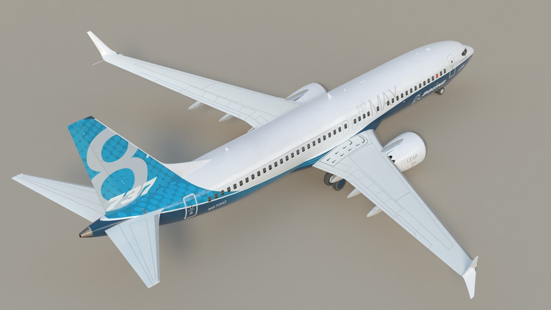 3D Model B738 MAX CH SC - TurboSquid 2230359