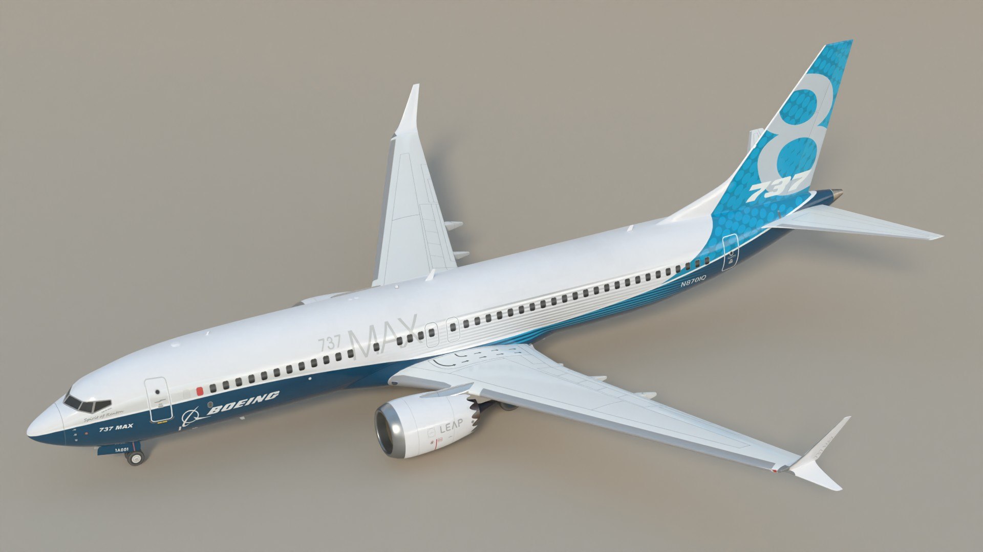 3D Model B738 MAX CH SC - TurboSquid 2230359