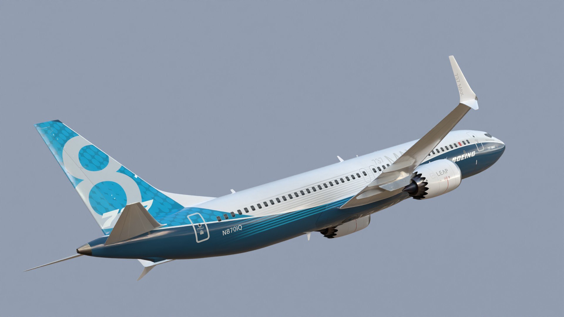 3D Model B738 MAX CH SC - TurboSquid 2230359
