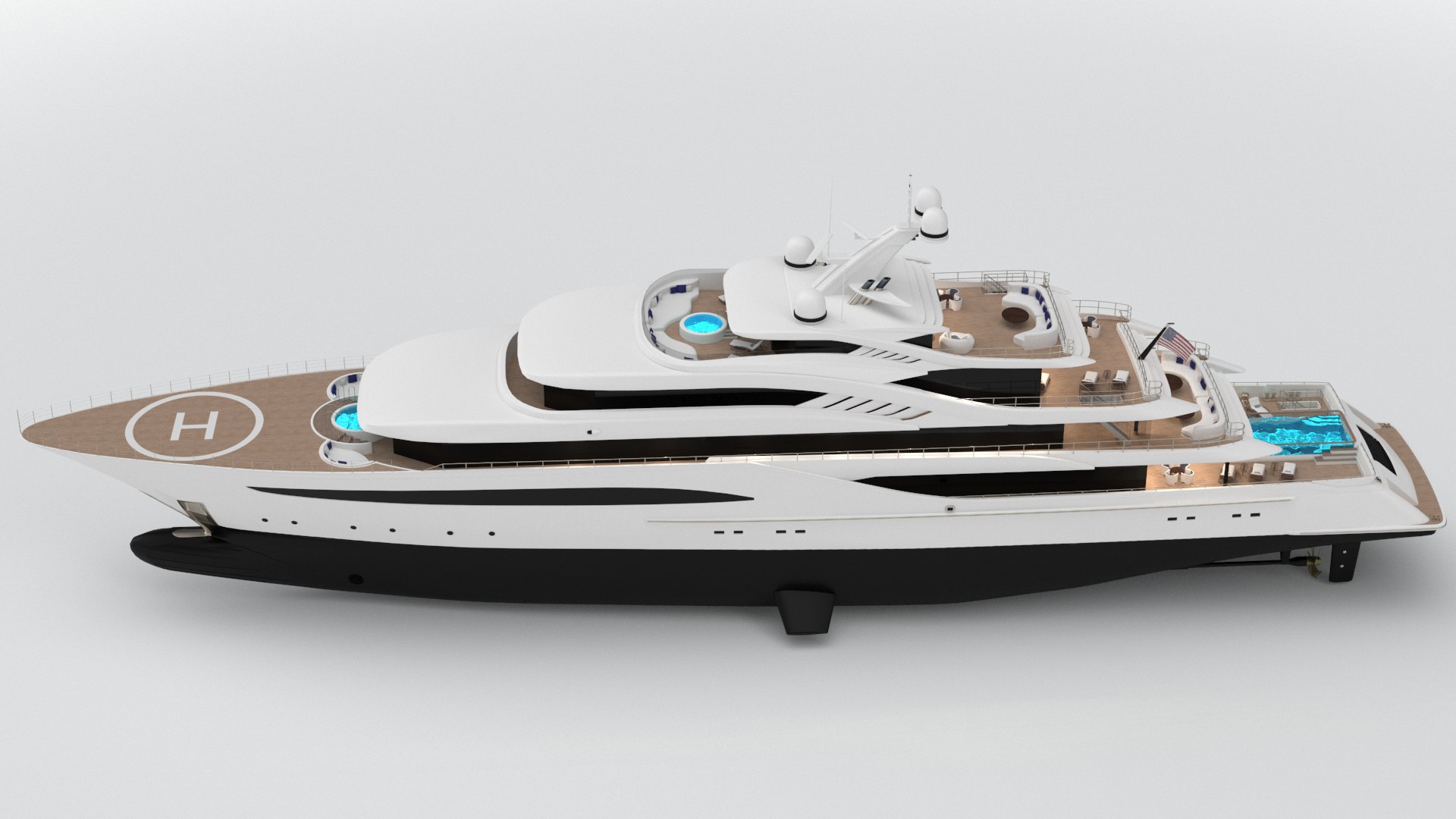 3D Model Nova Superyacht Dynamic Simulation - TurboSquid 2325378