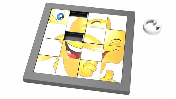 3D sliding puzzle - TurboSquid 1707758