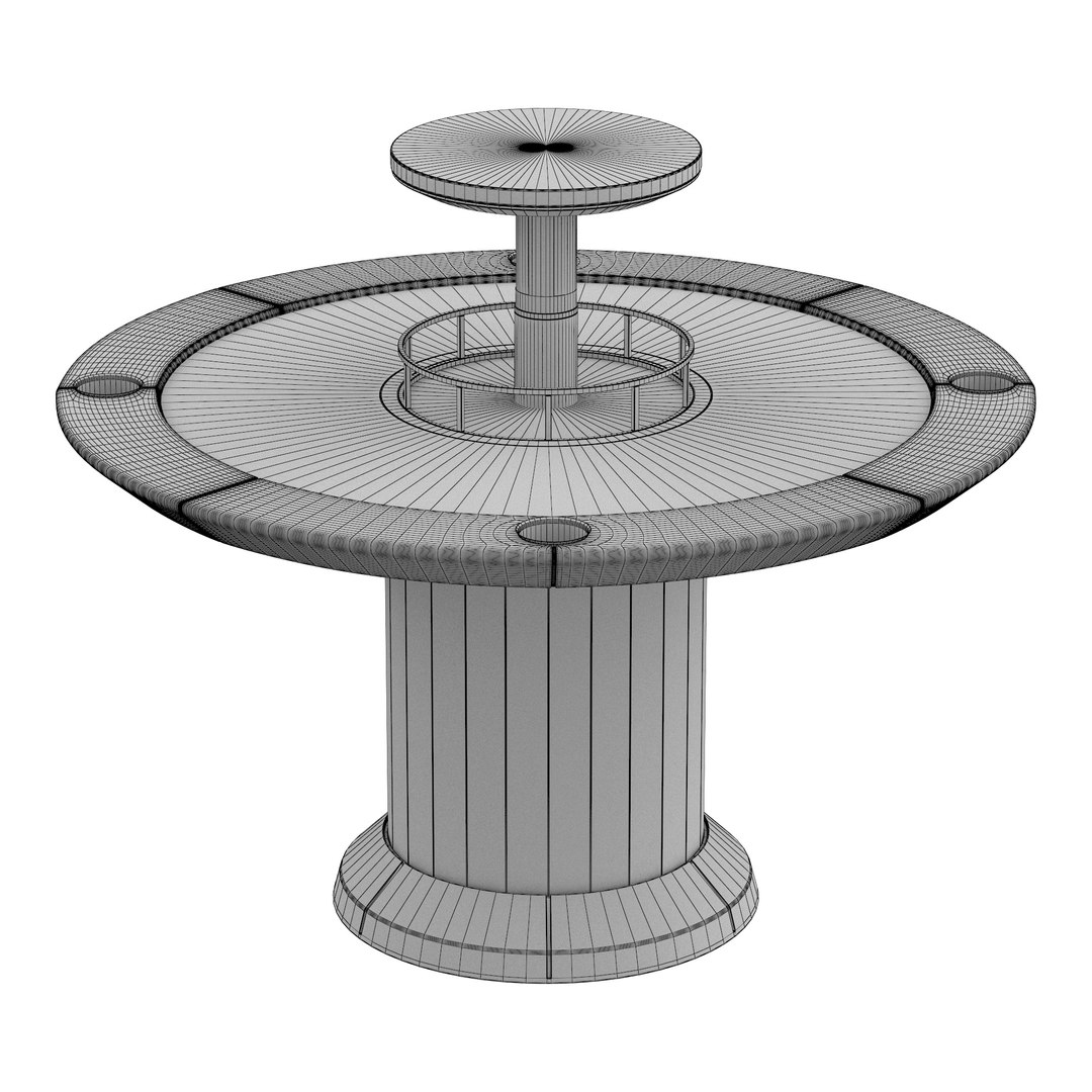 ANTE POKER BAR TABLE 3D Model - TurboSquid 2260811