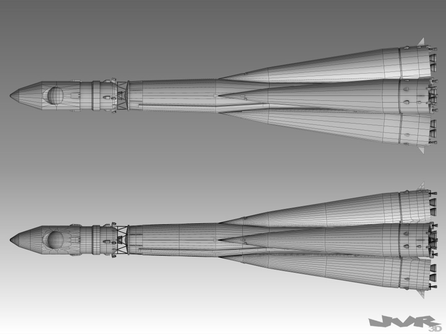 Vostok 1 Rocket Space 3d Max