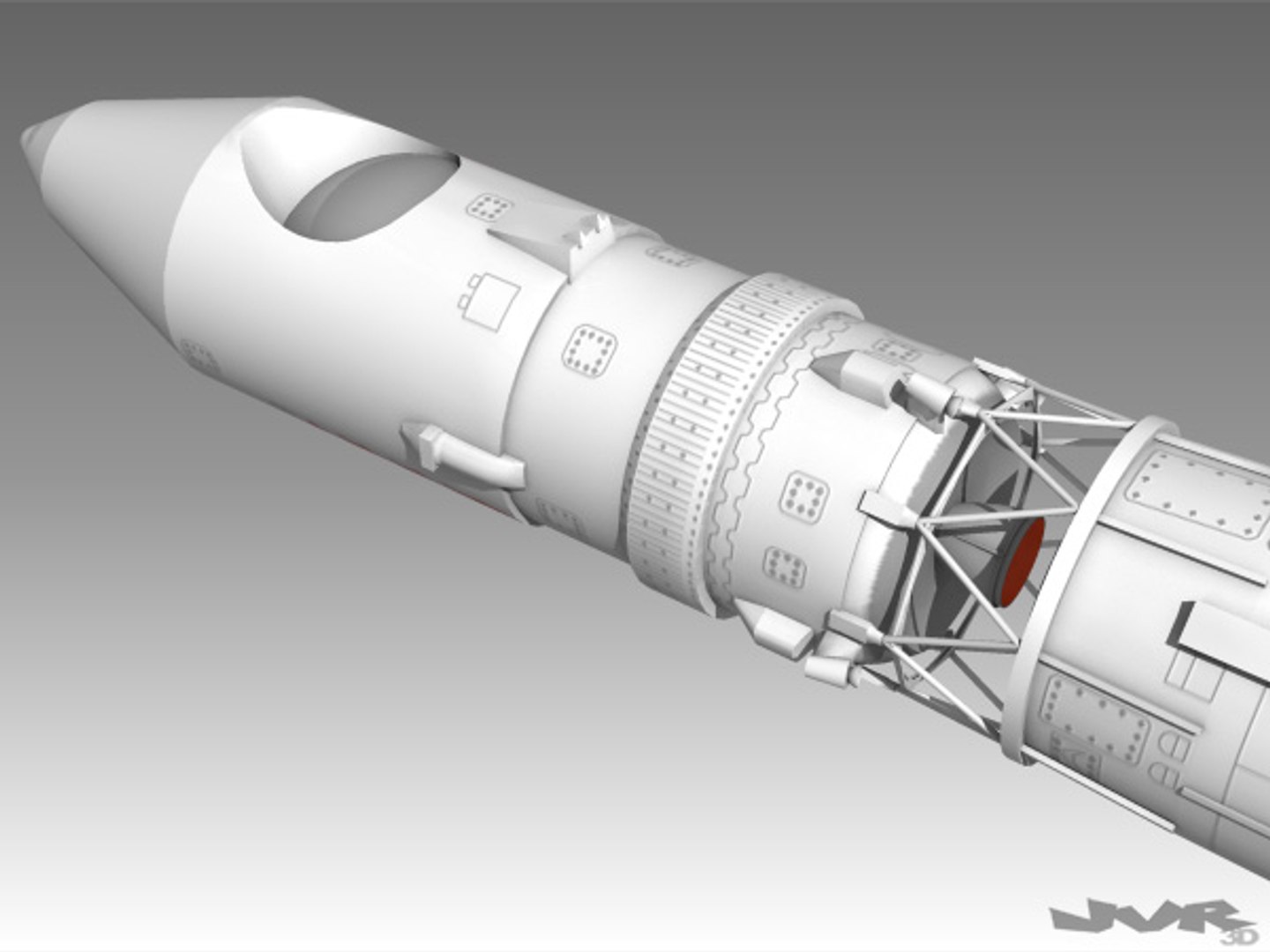 Vostok 1 Rocket Space 3d Max