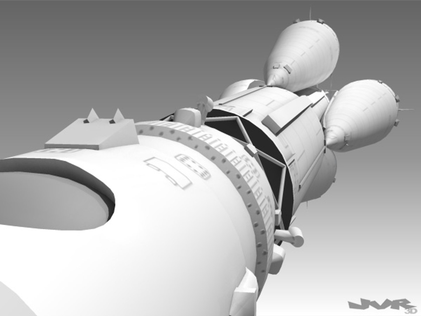 Vostok 1 Rocket Space 3d Max