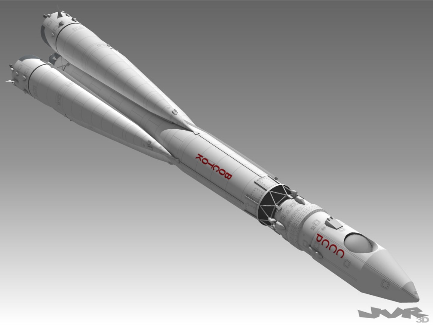 Vostok 1 Rocket Space 3d Max