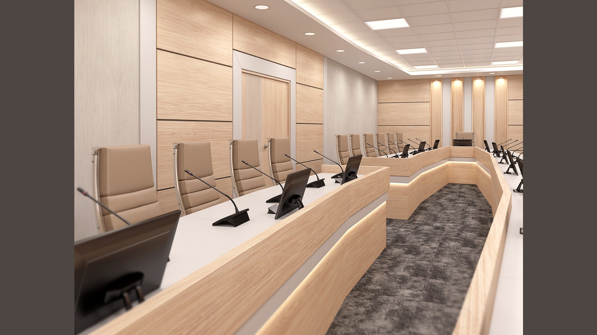 3D Conference Room 02 model - TurboSquid 2051381