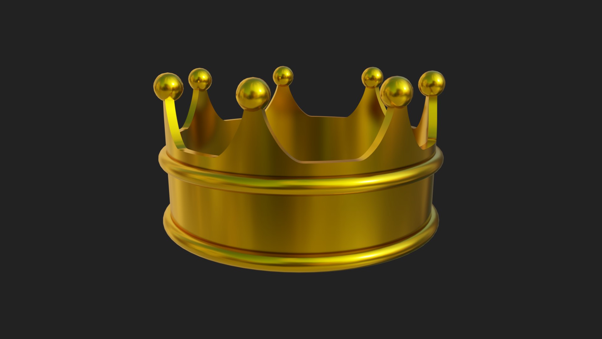 Gold Crown 3D Model - TurboSquid 2132191