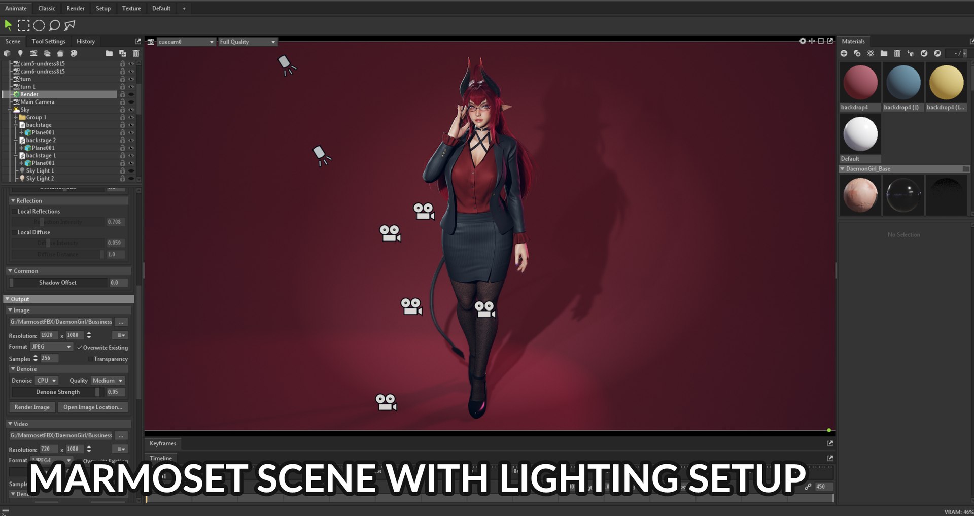 3D Daemon Girl - Business Suit - TurboSquid 1838981