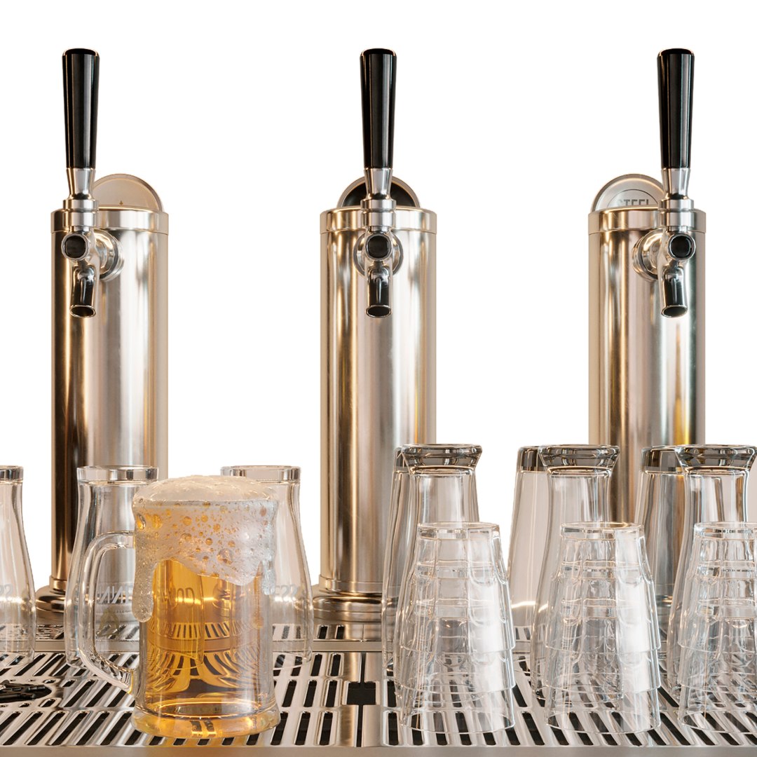Beer Set Model Tap-Beer 3D Model - TurboSquid 2144763