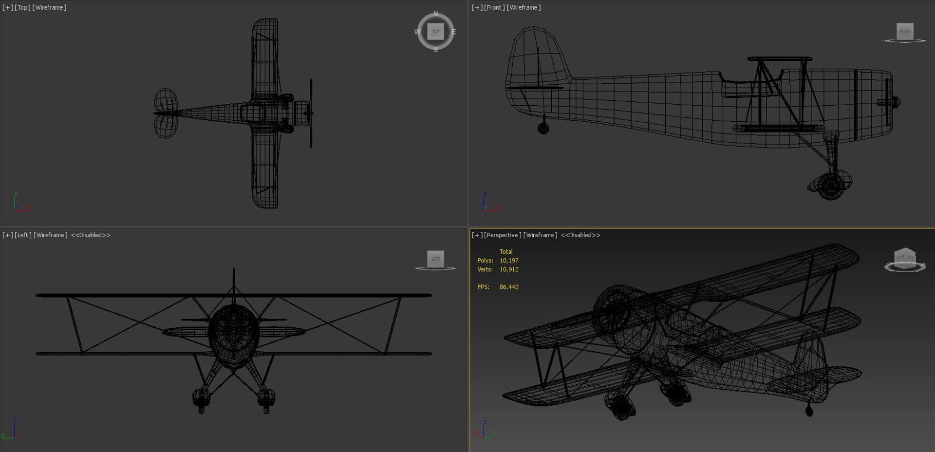 Japanese Fighter Biplane 3D - TurboSquid 1829333
