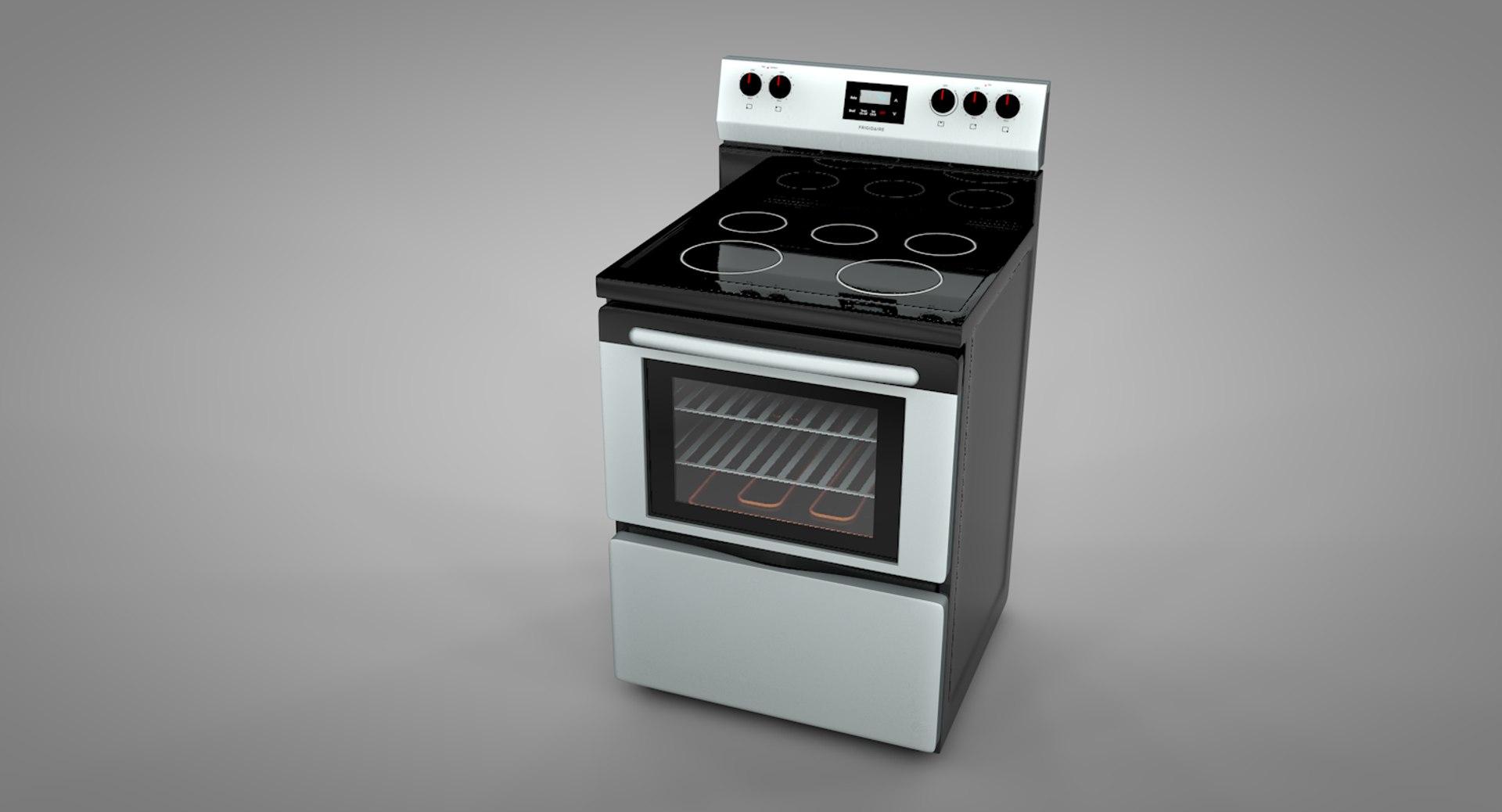 3D Model Frigidaire Electric Range L033 - TurboSquid 1347501