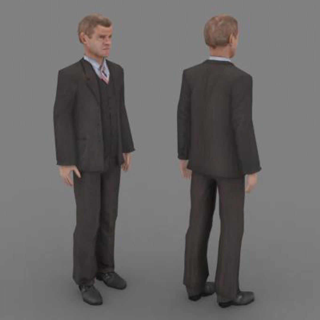 3d Business Man Model