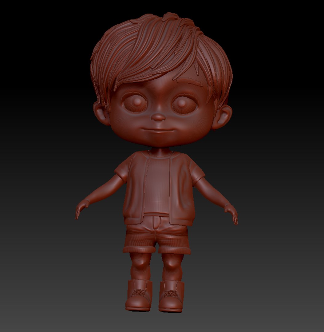 Cartoon Boy - base mesh 3D model - TurboSquid 2181956