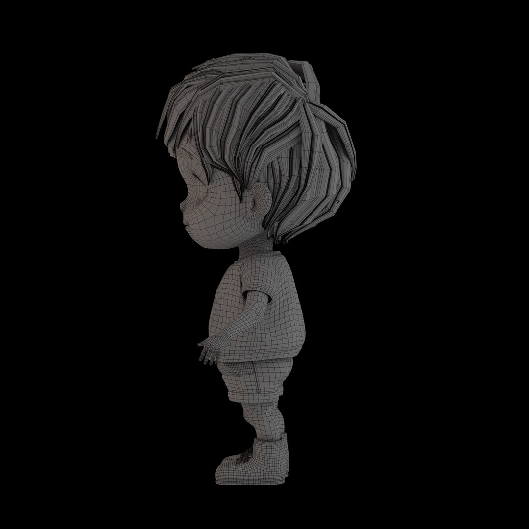 Cartoon Boy - base mesh 3D model - TurboSquid 2181956