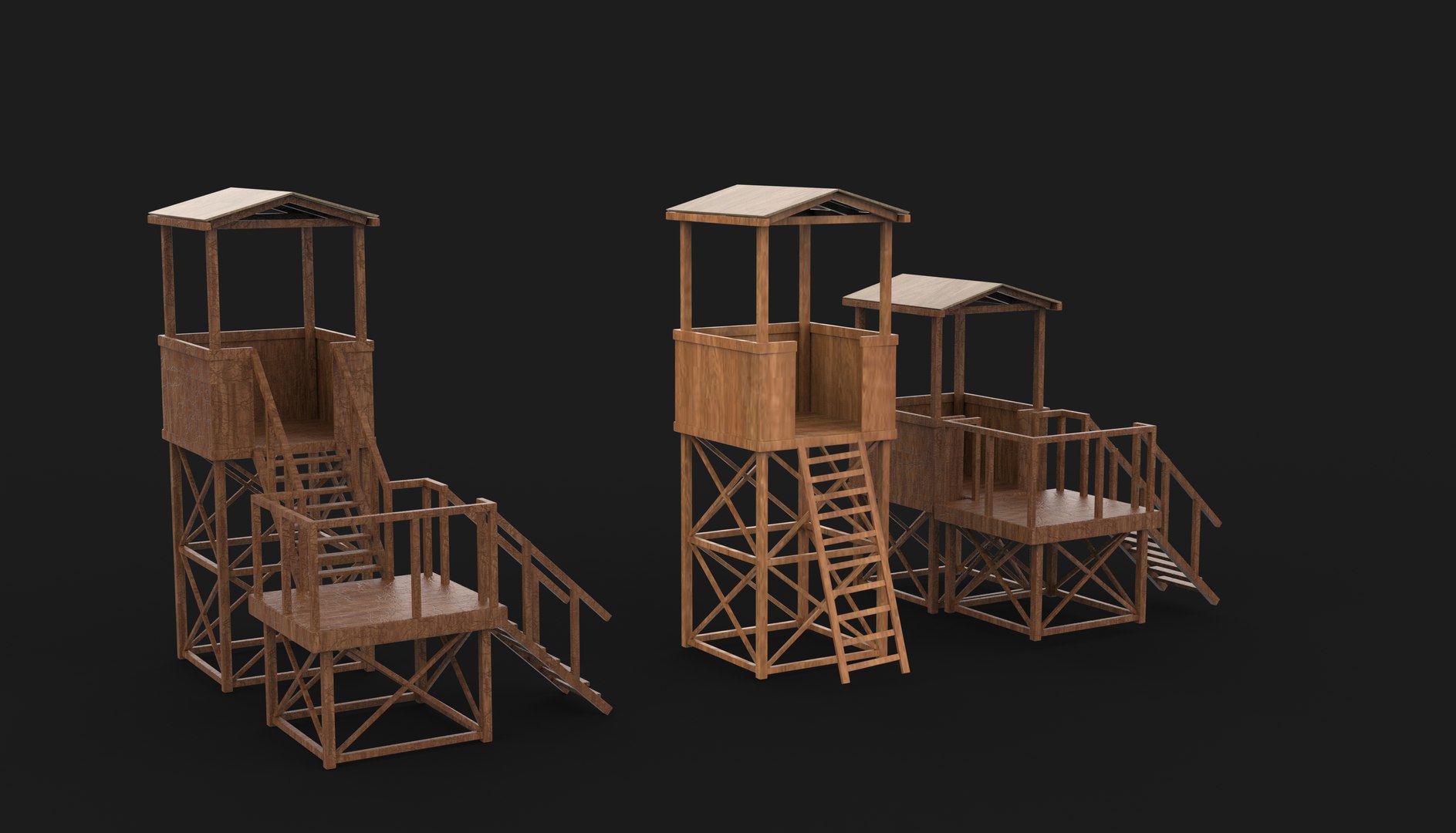 3D Military Guard Tower 3D Model Model - TurboSquid 2435631