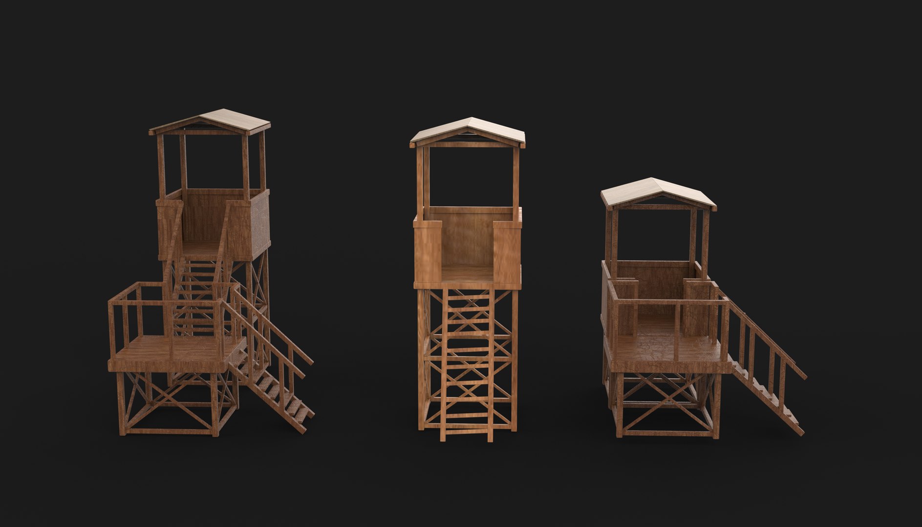 3D Military Guard Tower 3D Model Model - TurboSquid 2435631