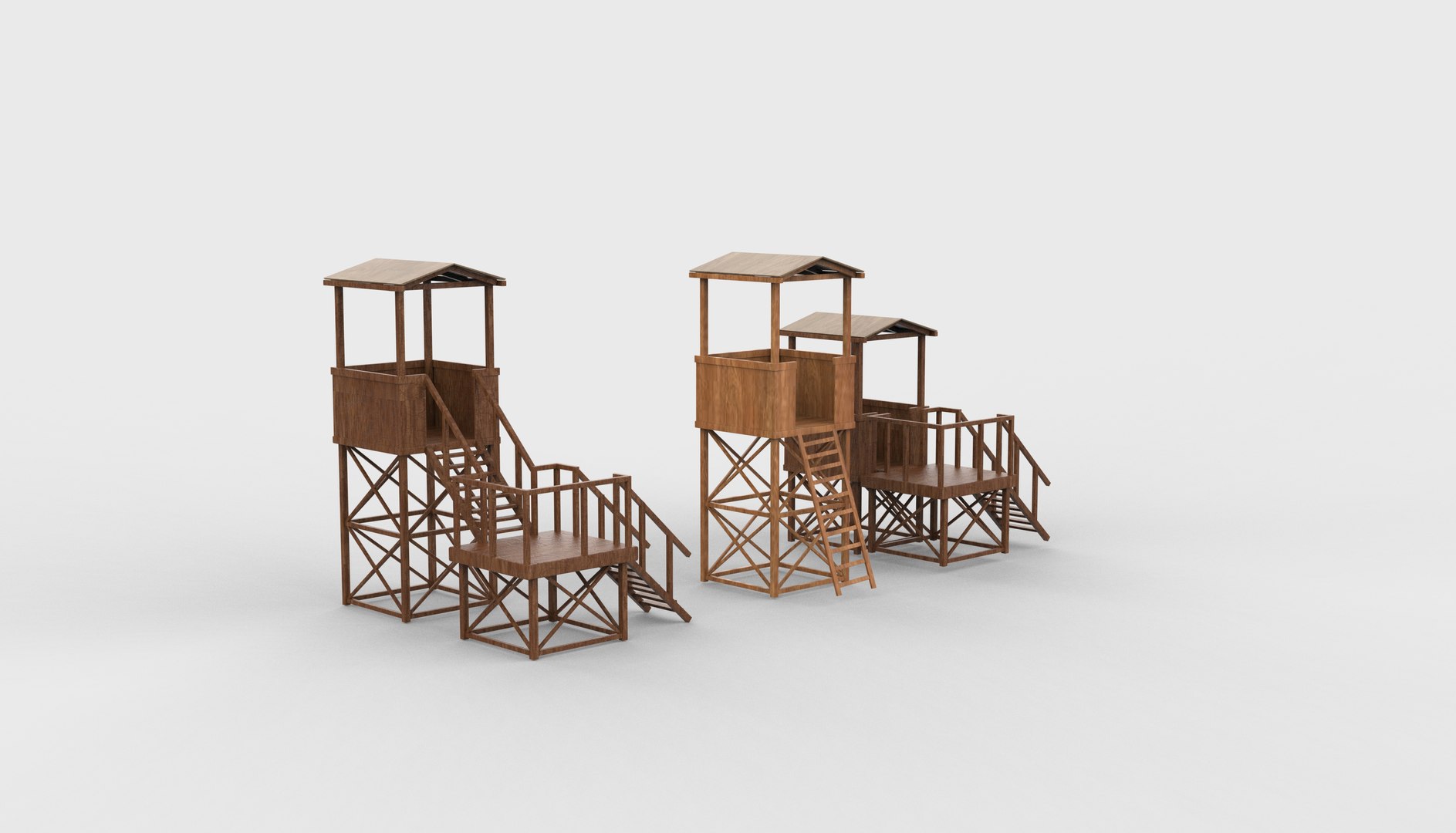 3D Military Guard Tower 3D Model Model - TurboSquid 2435631