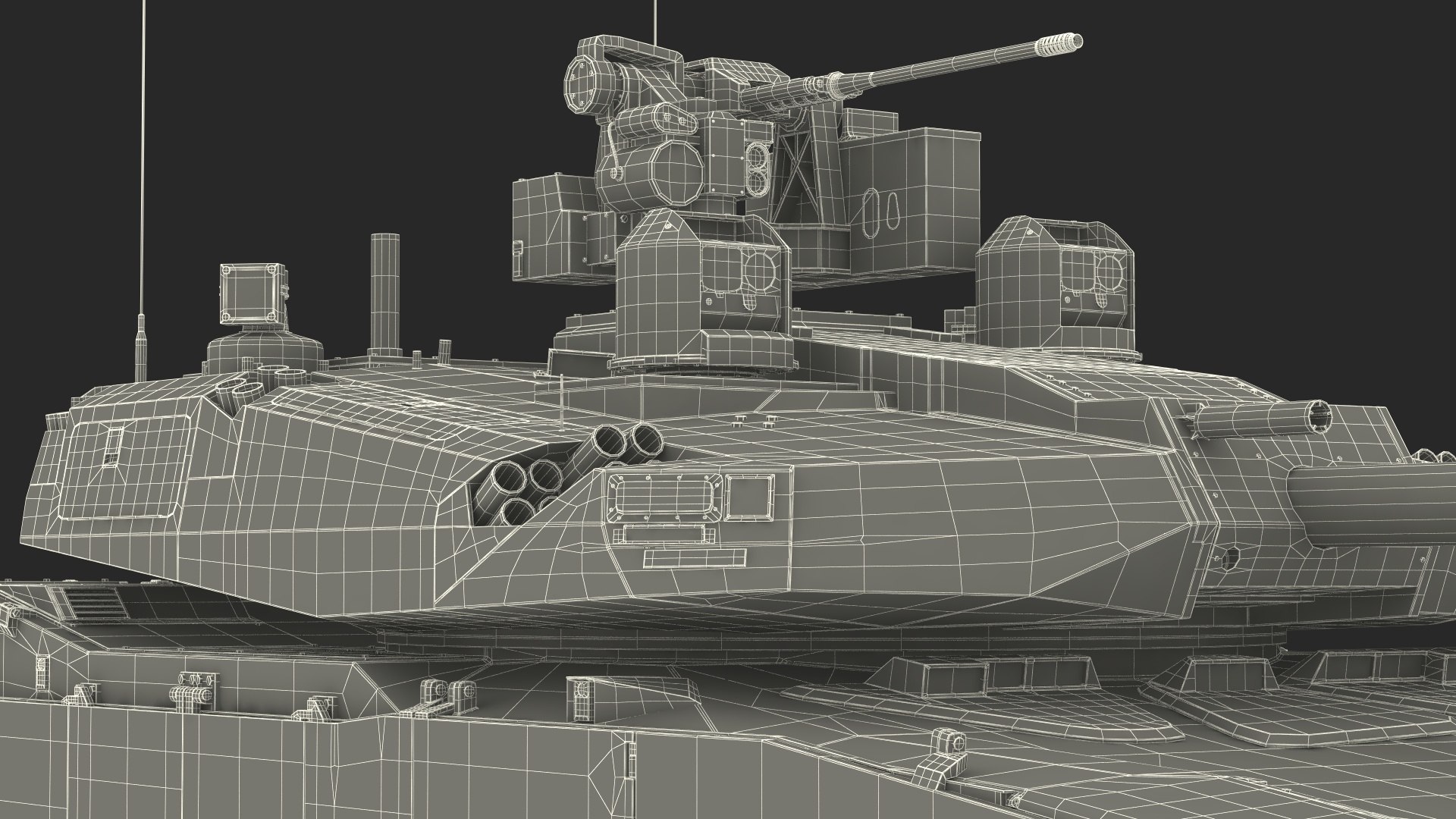 3D model Old Grey Tank Abrams X Rigged - TurboSquid 2088460