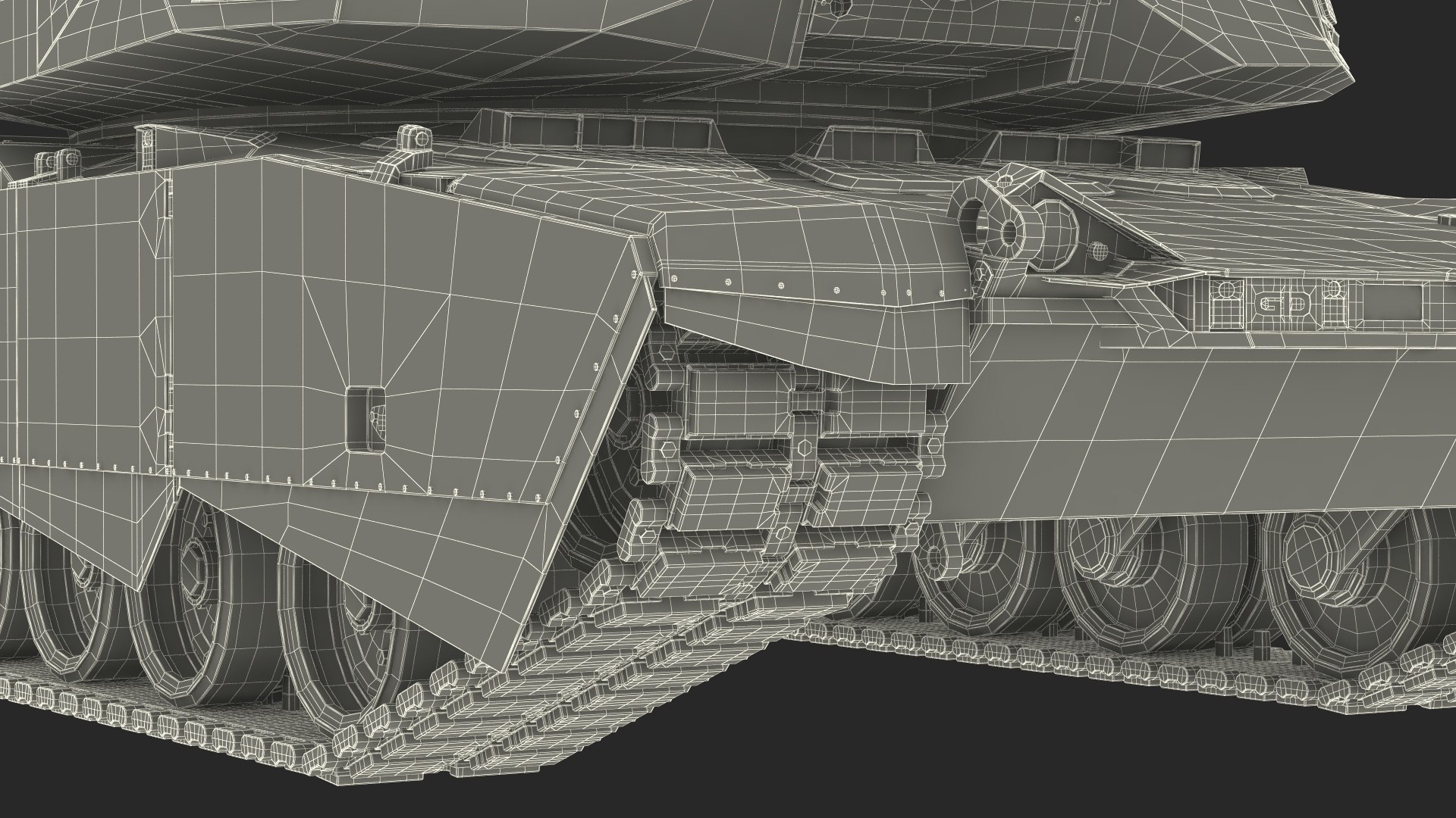 3D model Old Grey Tank Abrams X Rigged - TurboSquid 2088460