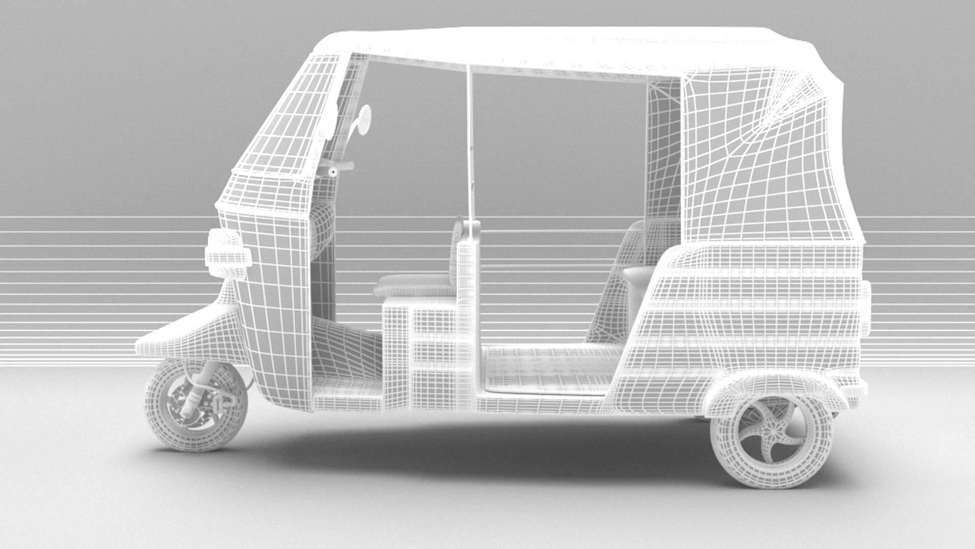 Rickshaw Auto 3D Model - TurboSquid 1585150