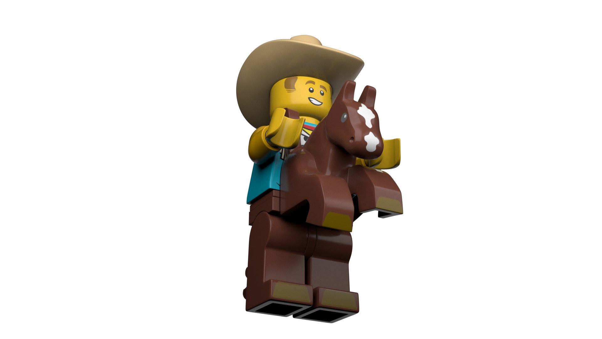 3D LEGO Cowboy Costume Guy 3d Model Model - TurboSquid 1733101