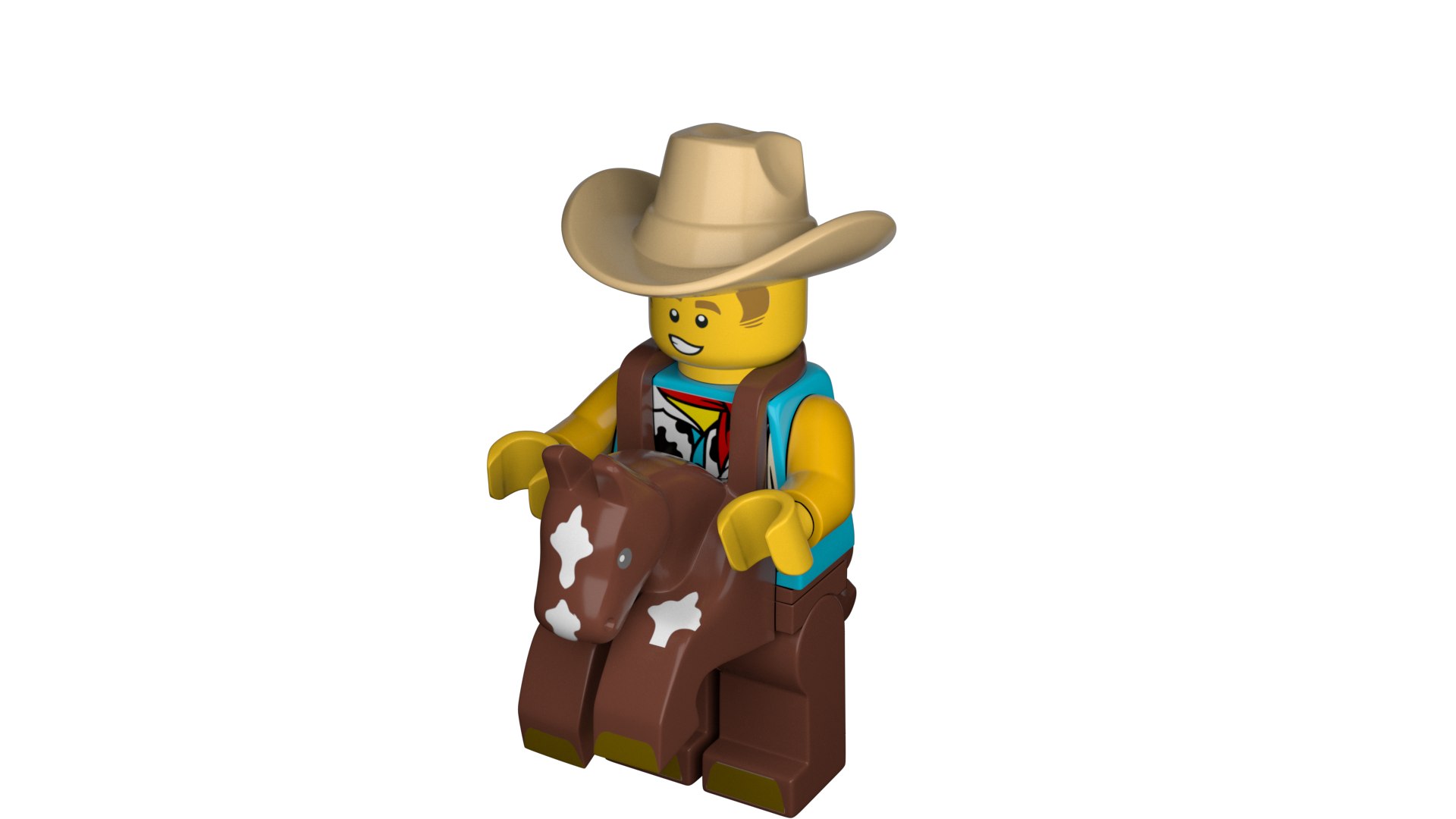 3D LEGO Cowboy Costume Guy 3d Model Model - TurboSquid 1733101